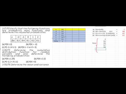 MATH142 2 DRV_b_using Excel - YouTube