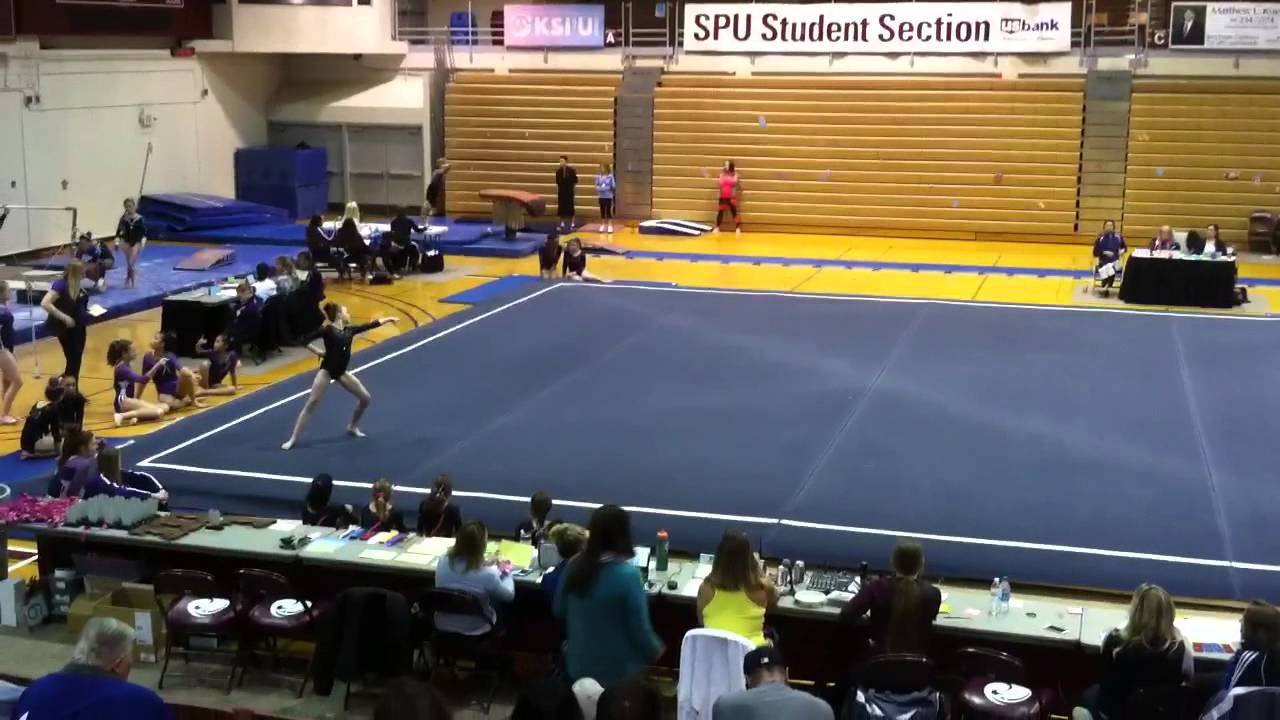 Floor routine at SPU! - YouTube