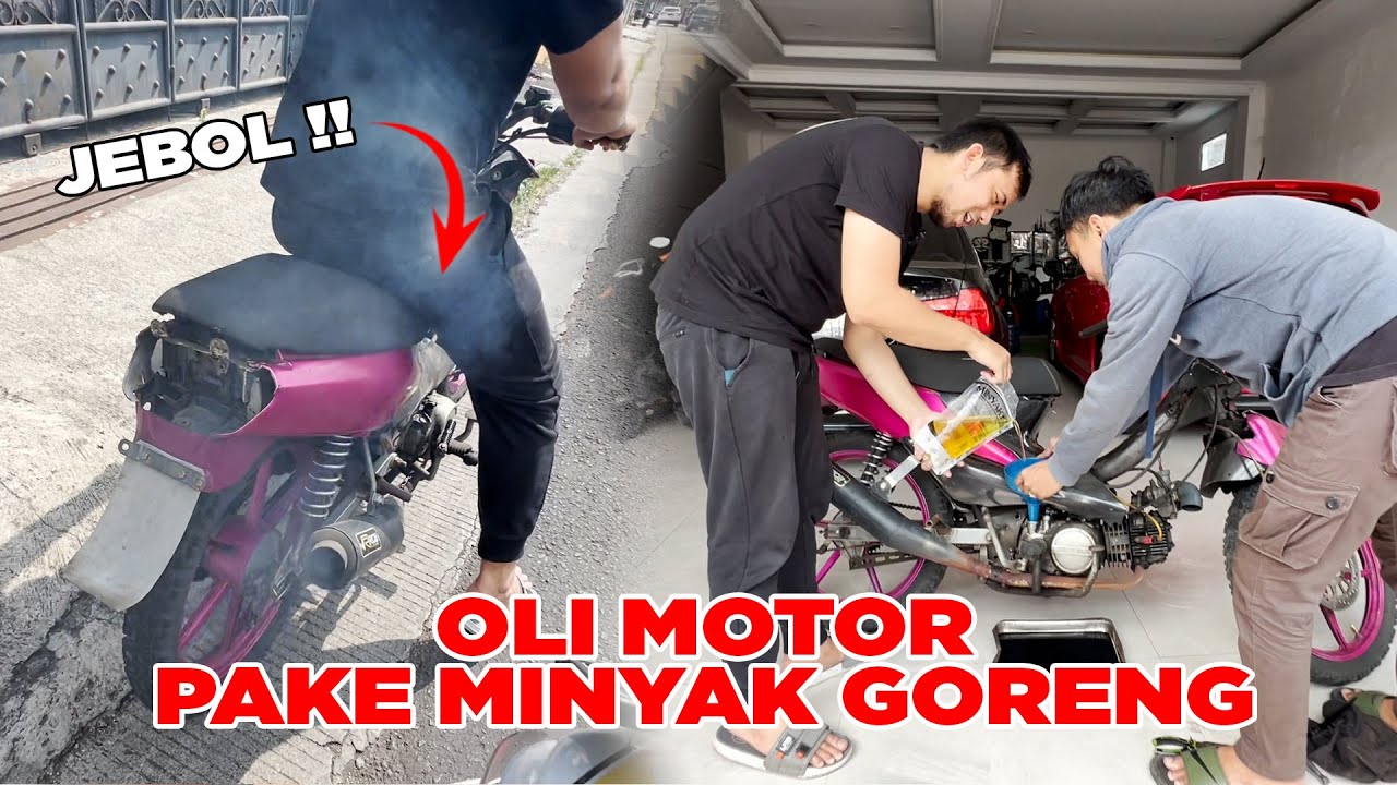 Oli Motor pake minyak goreng langsung jebol - YouTube