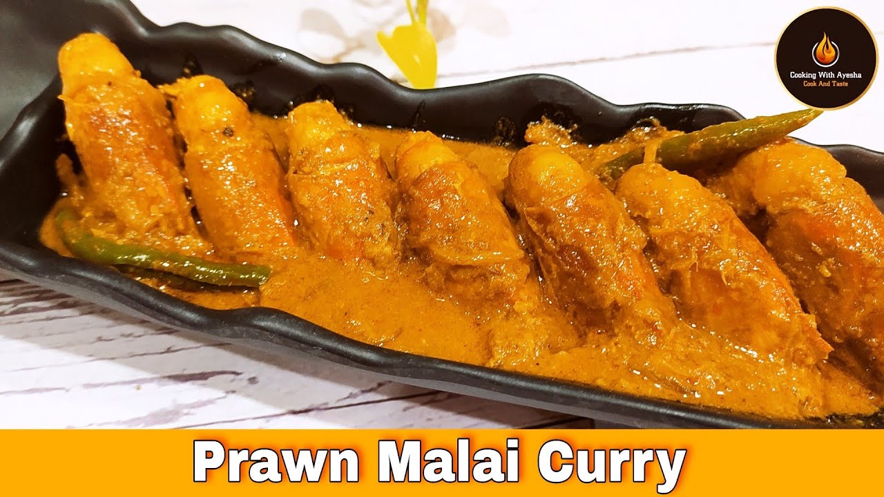 Bengali Recipe Chingri Macher Malai Curry | Prawn Malai Curry Recipe ...