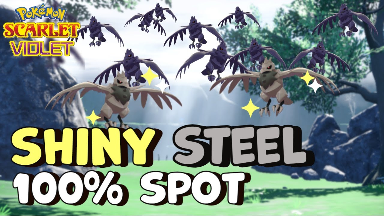 100% GURANTEED SHINY CORVIKNIGHT location in Pokemon Scarlet and Violet ...