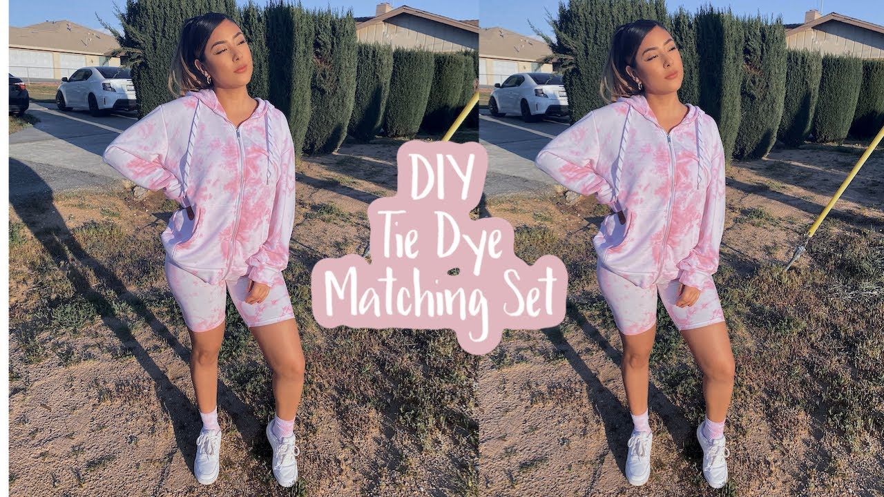 DIY: TIE DYE MATCHING SET!! - YouTube