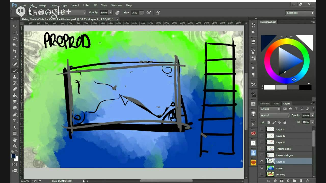 Roy Blumenthal's workflow for using Sketch Club on the iPad for Digital ...