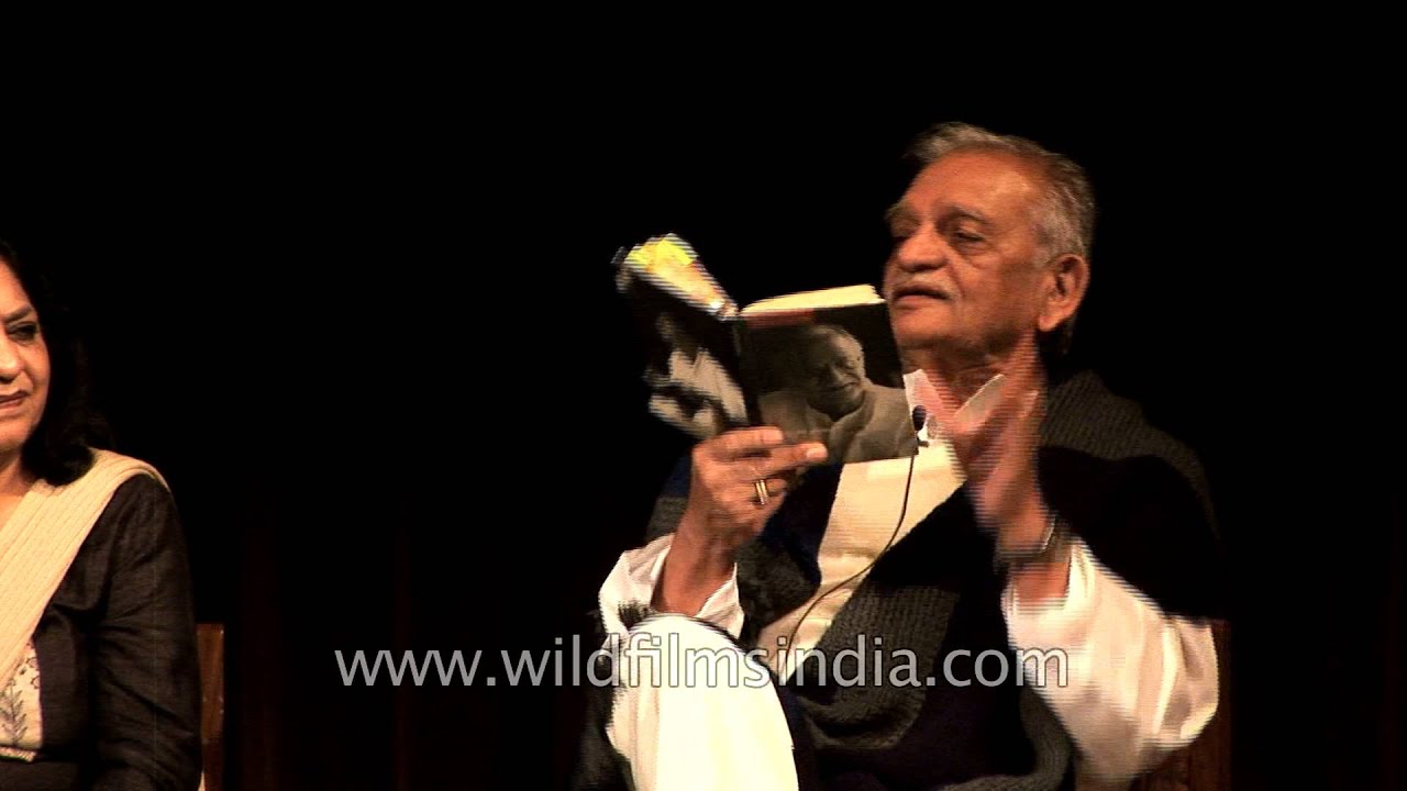 Gulzar, Pawan Verma and Sukrita Paul Kumar in discussion at Mussoorie ...