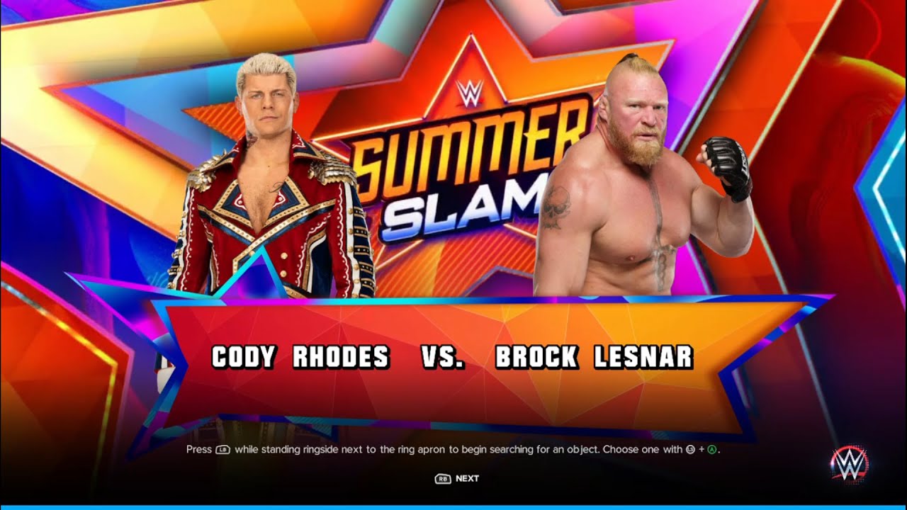 Cody Rhodes vs. Brock Lesnar | WWE Summerslam | FULL MATCH - YouTube