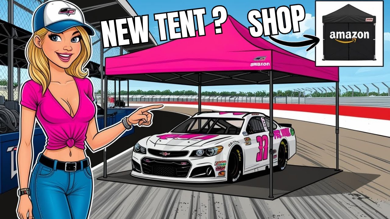 Pop Up Tent - for car shows - canopy auto racing team tent auto pit ...