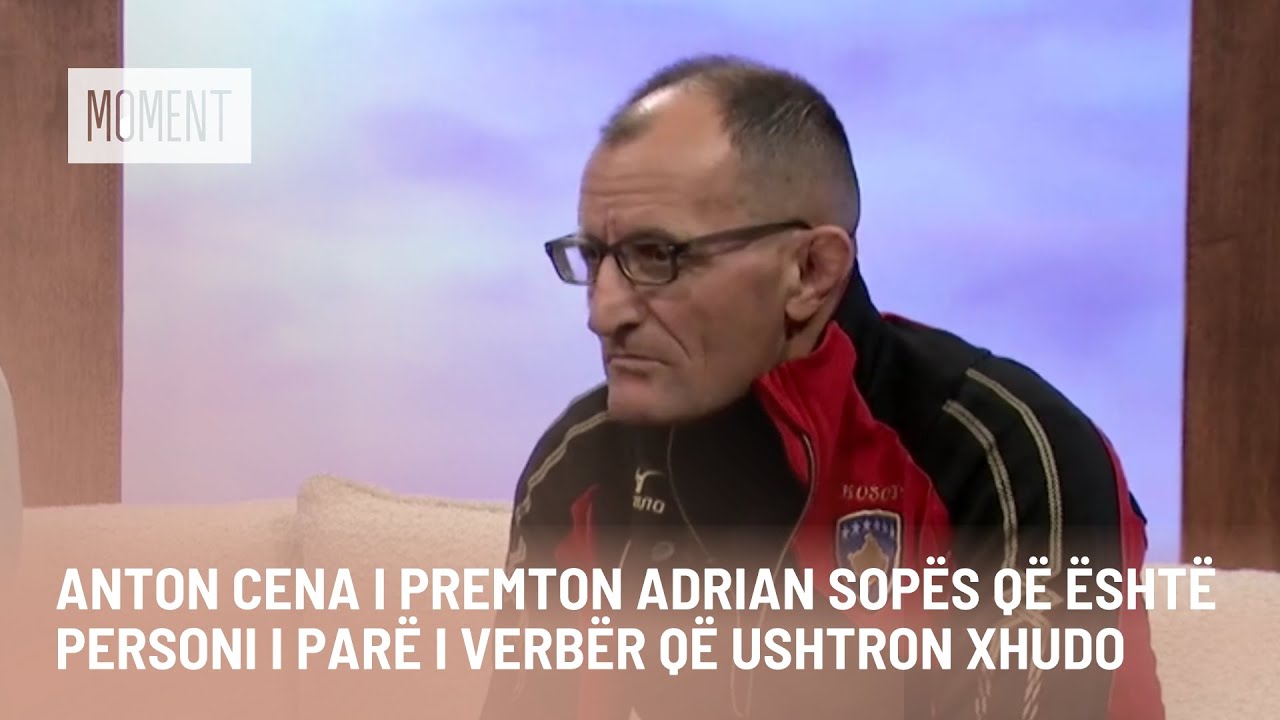 Anton Cena i premton Adrian Sopës që është personi i parë i verbër që ...
