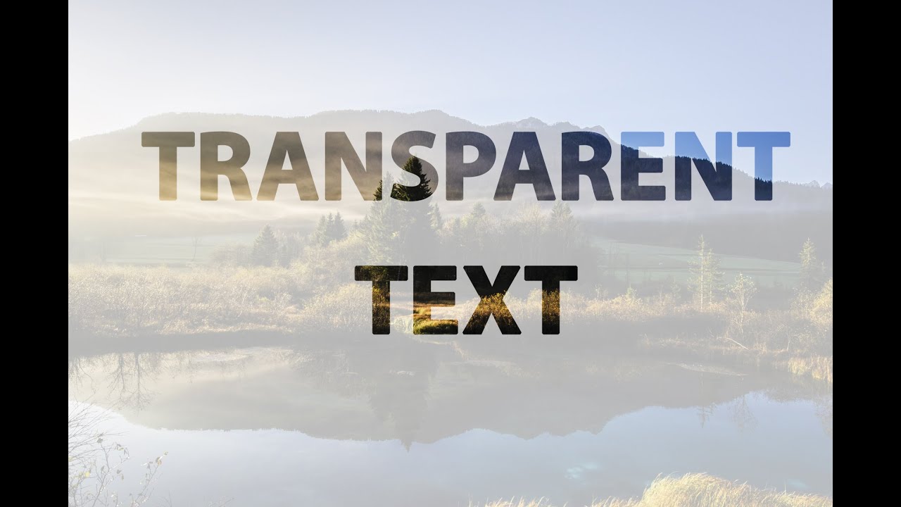 How To Create Transparent Text In Photoshop YouTube how-to-create-transparent-text-in-photoshop-youtube