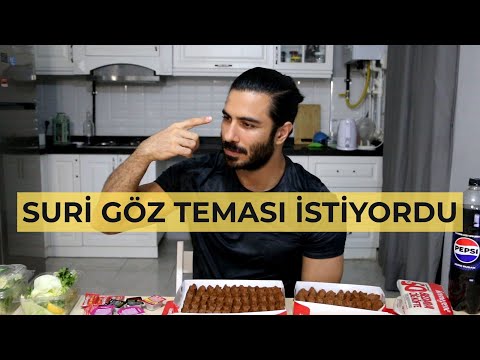 SURİ GÖZ TEMASI İSTİYORDU | Bacısına Baktığımı Sandı | ÇİĞ KÖFTE MUKBANG