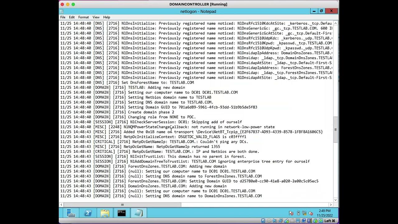 Enable Netlogon Debug Log Nltest Account Locked Out Source Bad Password Attempt Youtube