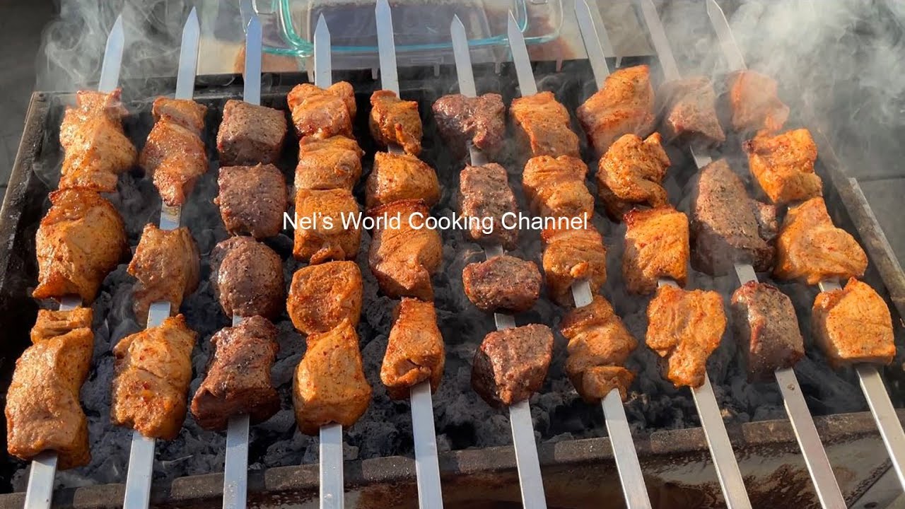 Armenian Khorovats - Armenian Shish Kebab Khorovats - Armenian BBQ ...