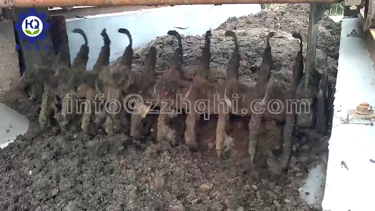 Simple Compost Turning Machine - YouTube