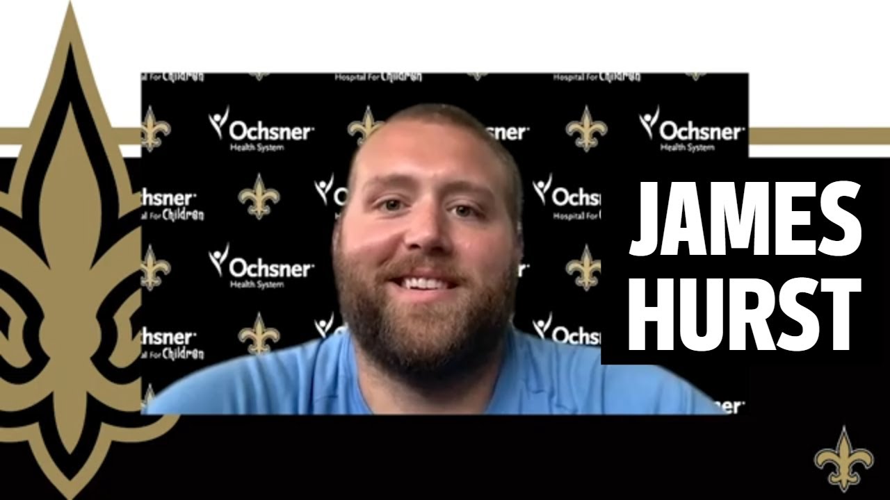 James Hurst 1st Interview as a Saint | New Orleans Saints - YouTube