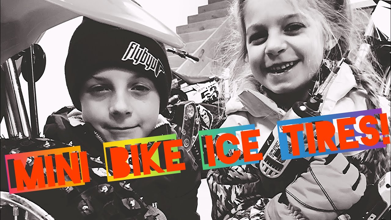 Mini bike ICE TIRES - FLYBYU MOTORSPORTS - YouTube