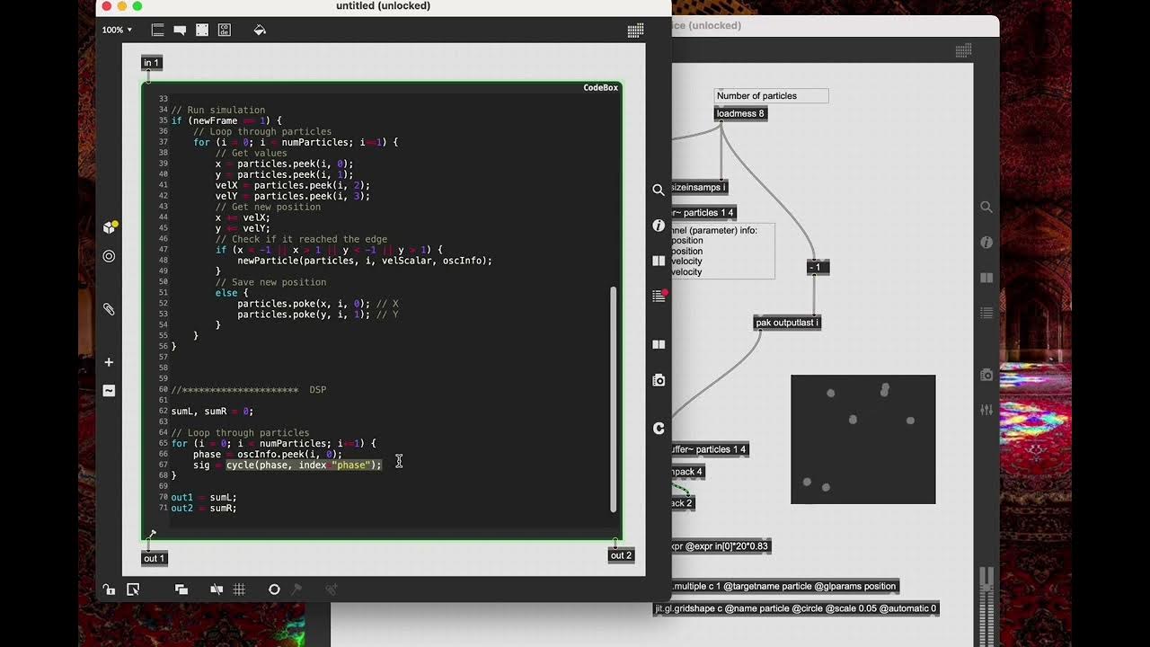 Using Buffers to create a particle synth in Max/MSP - Part 2 - YouTube