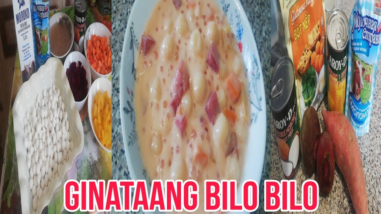 THE BEST BILO BILO FILIPINO DESSERTS || RICE BALLS WITH COCONUT MILK ...