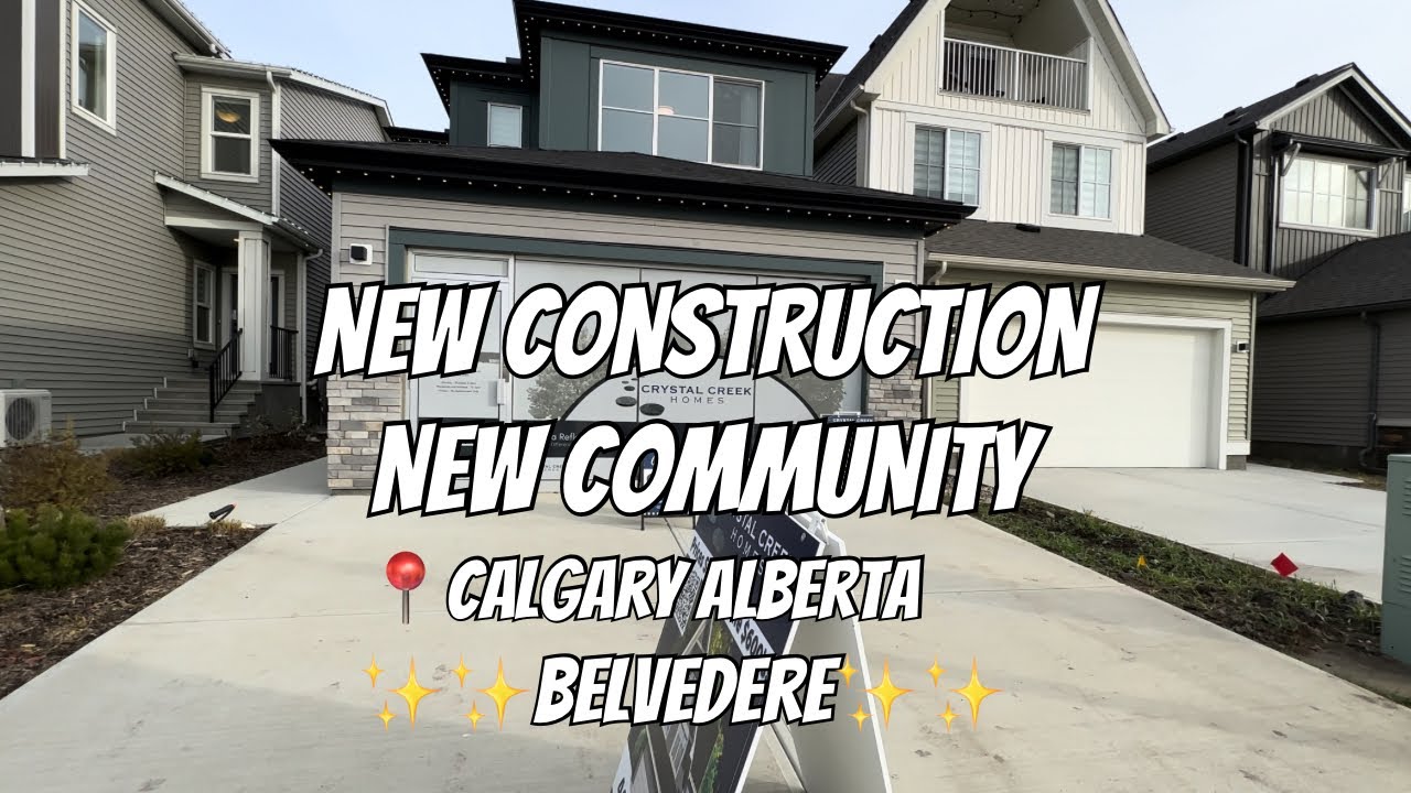 BELVEDERE CALGARY ALBERTA | New Construction | Watch till the end ...