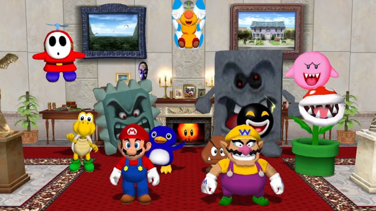 Mario Party 8 // All Duel Minigames (Mario VS Wario) - YouTube