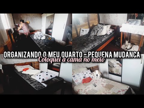 MUDEI A POSIÇÃO DA MINHA CAMA E DA PENTEADEIRA - MUDANÇAS NO QUARTO 🥰✨️