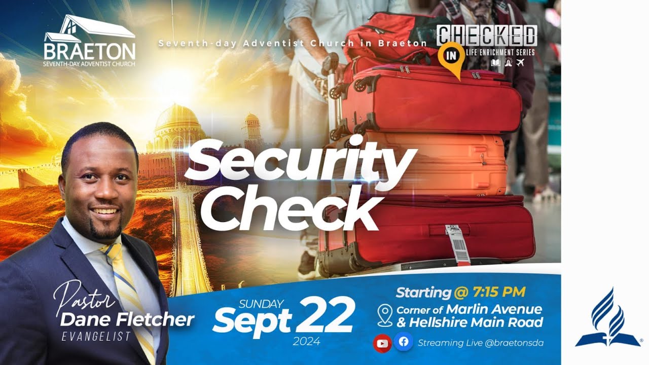 Checked In Life Enrichment Series || "Security Check" || Pastor Dane ...