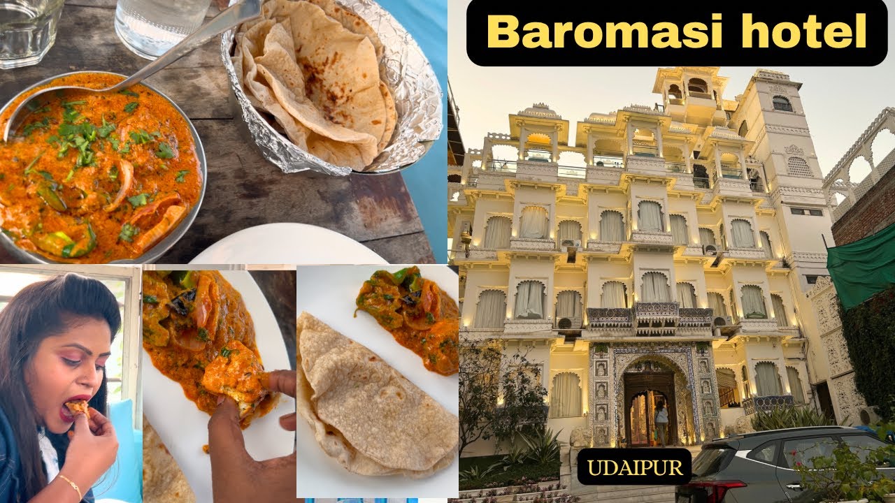 Udaipur - Baromasi hotel review in Telugu || Food dining & view ...