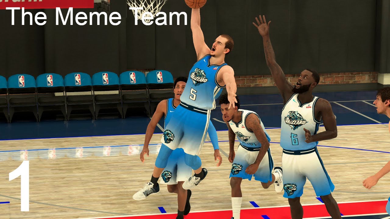 The MEME TEAM Relocation Rebuild on NBA 2K20 Part 1- Meeting The Team ...