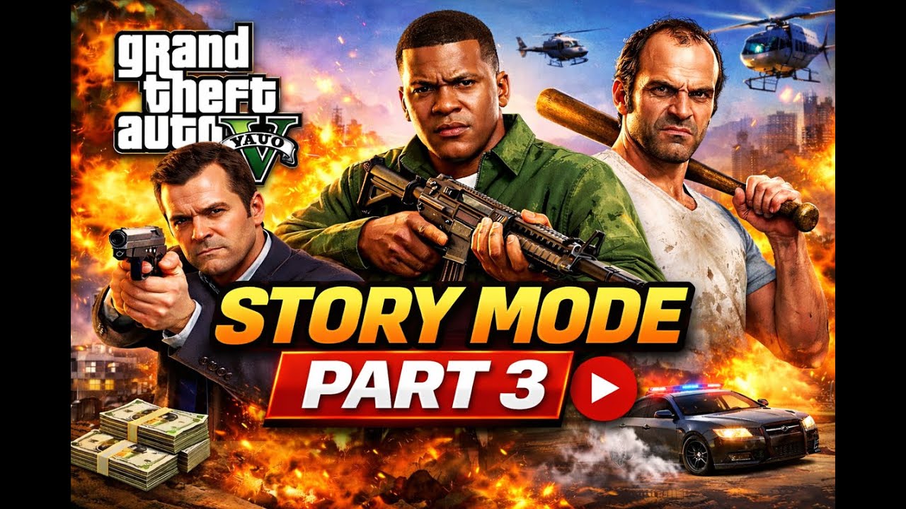 GTA 5 Story Mode Part 3 | Full Gameplay Walkthrough | Open World ...