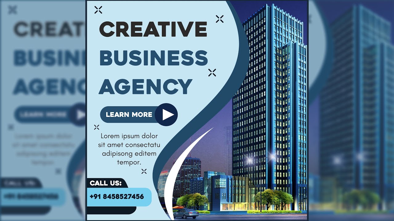 CorelDraw Tutorial | Social Media Post Design | How to Make Social ...