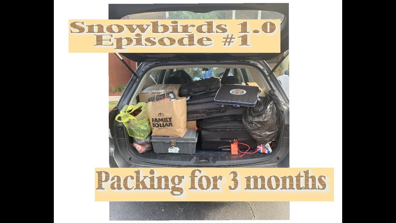 Snowbirding 1.0, Packing for extended travel #packing #Snowbirds # ...