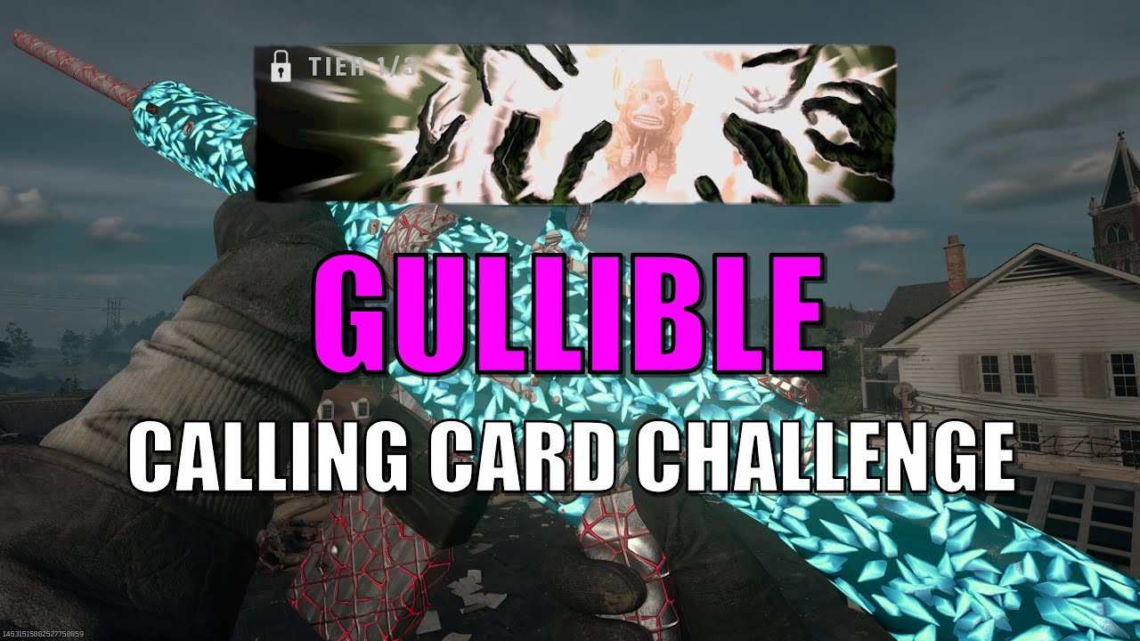 BO6 Gullible Calling Card (Black Ops 6 Zombies Gullible Calling Card ...