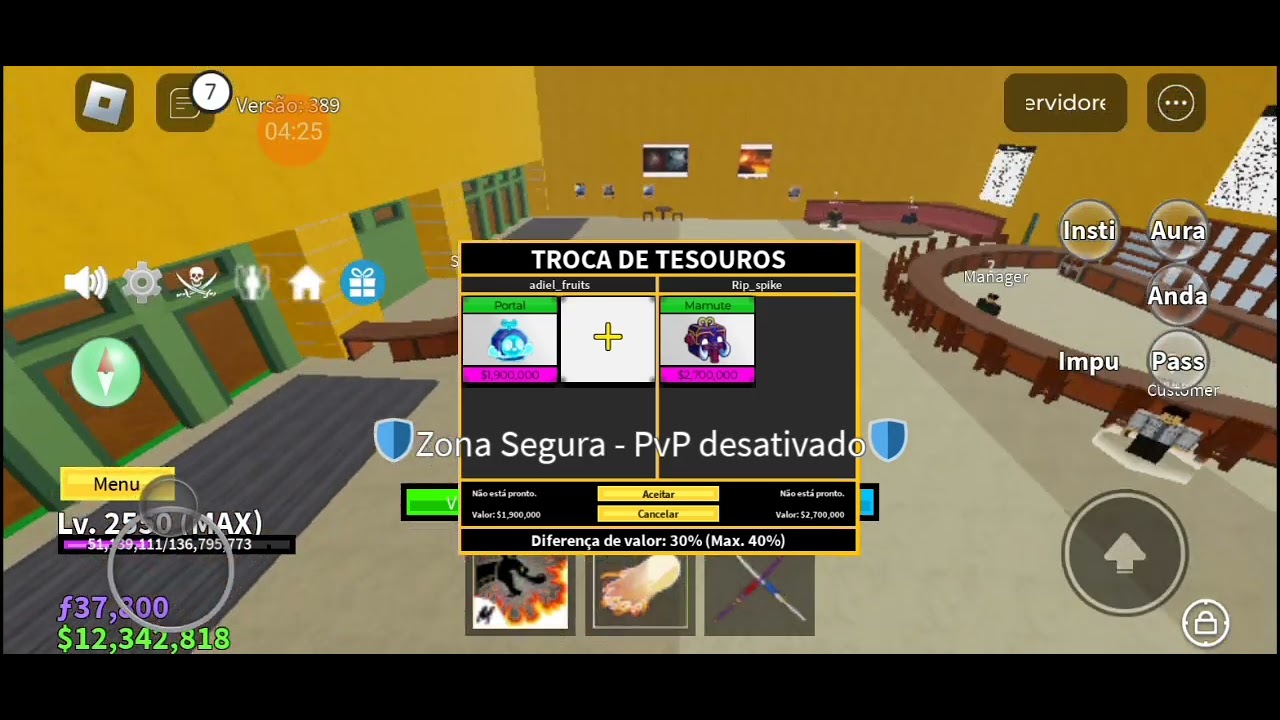 o que vale a fruta portal hoje em dia?, no blox fruits - YouTube