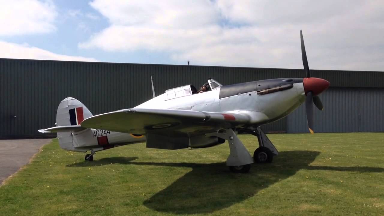 Mk2 Hawker Hurricane - Startup - YouTube