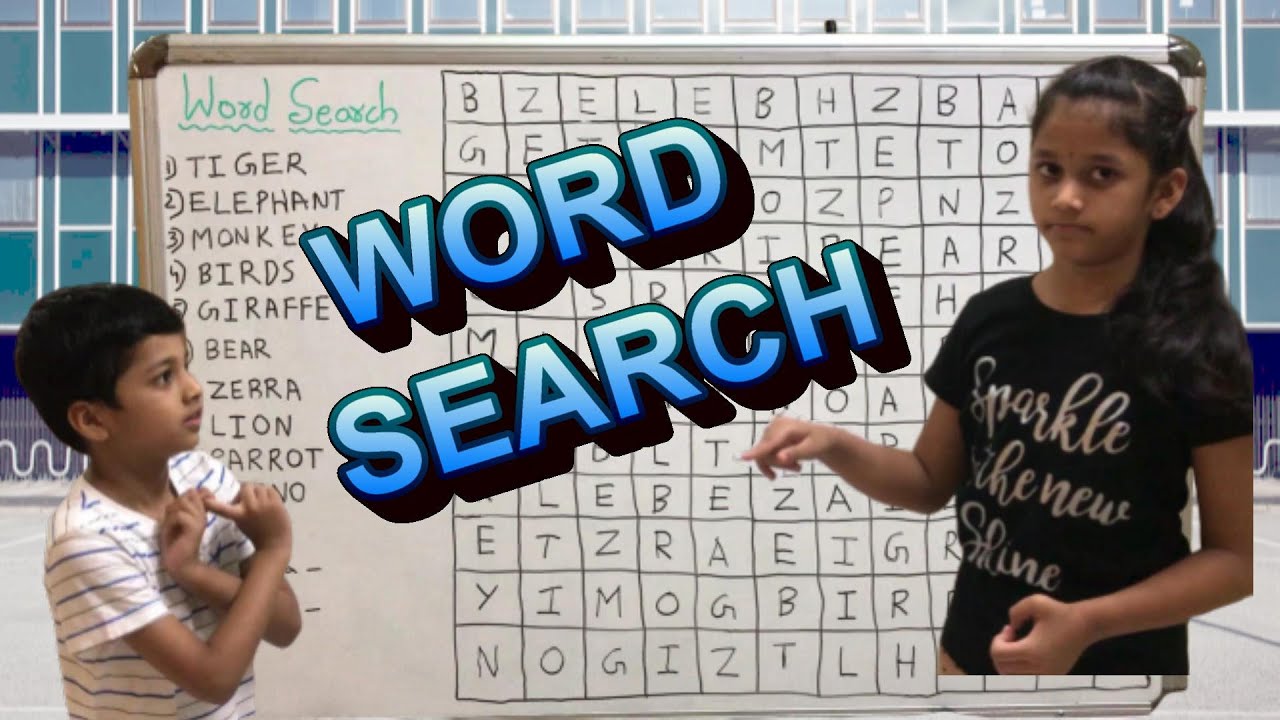 Word Search Competition - Puzzles for kids - Games for kids - YouTube
