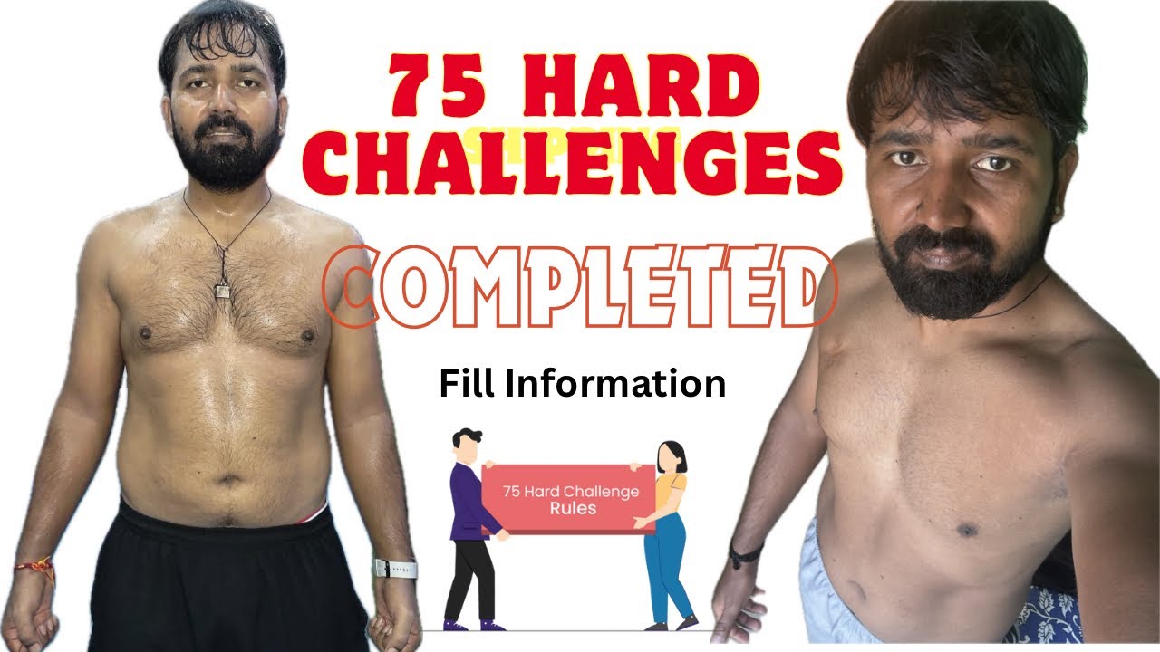 Complete My 75 Hard Challenges | 75 Hard challenges Transformation | 75 ...