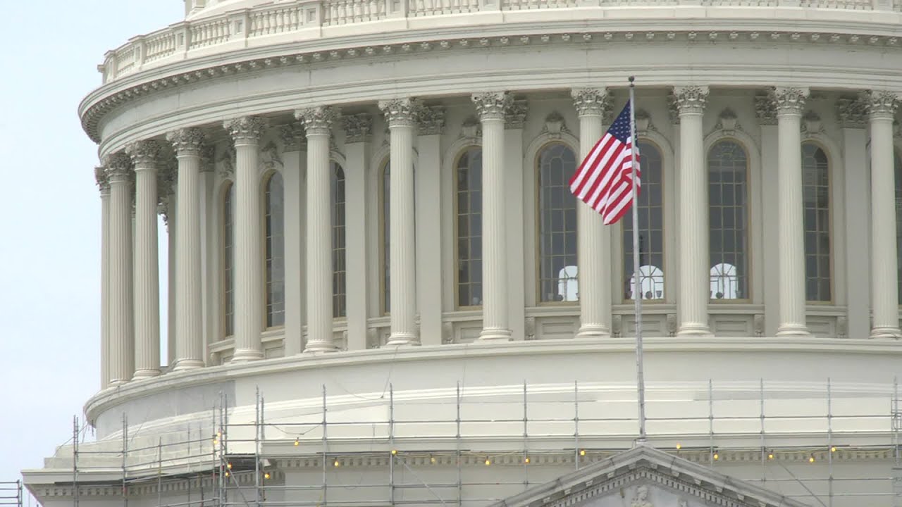 Us Capitol Flag. Stock Footage - YouTube