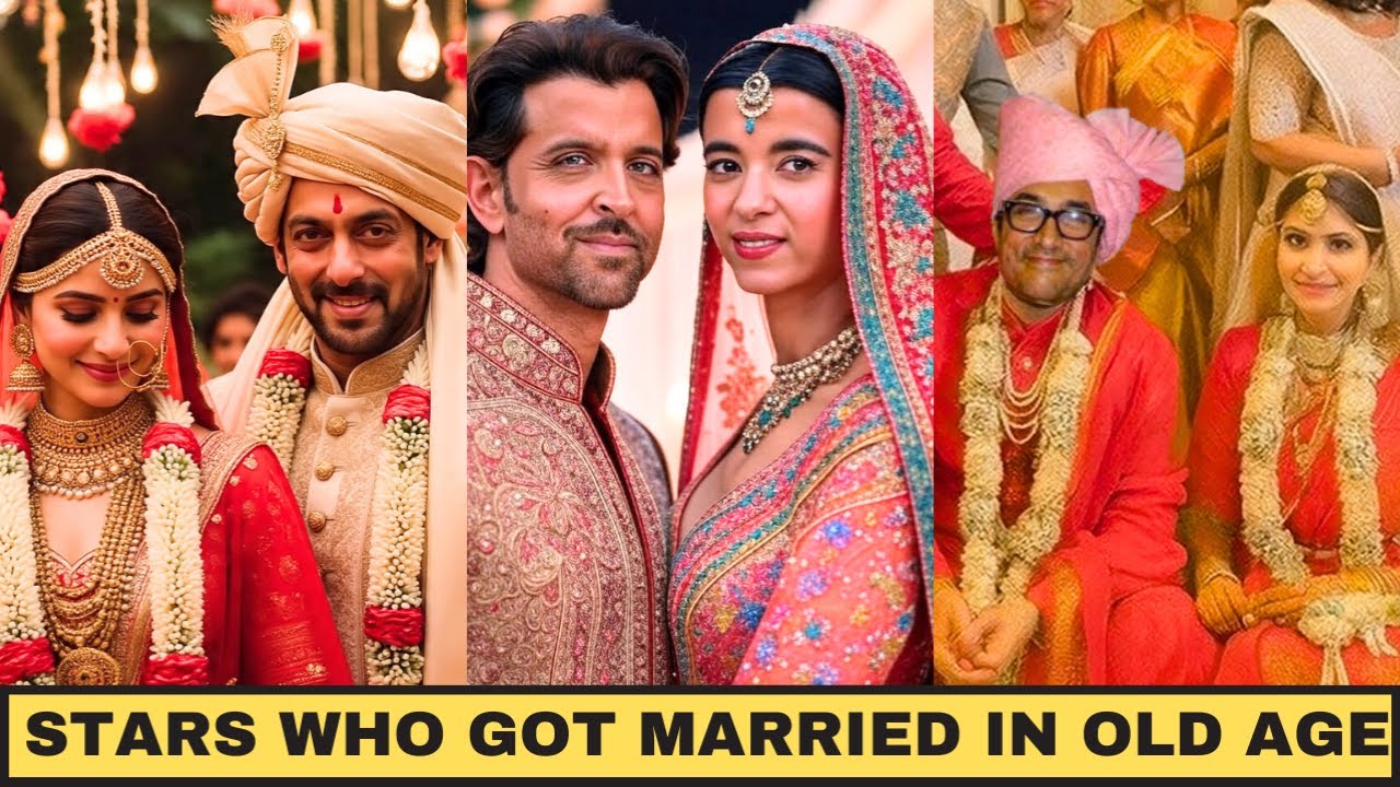 Top 10 Bollywood Stars Who Got Married After 40 In Old Age - Salman ...