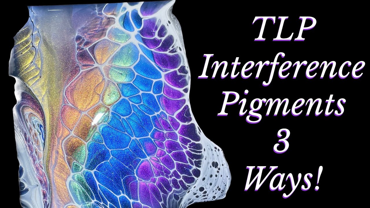 #223 TLP Interference Pigments, 3 ways! 🌈 Bloom Technique/ Abstract art ...