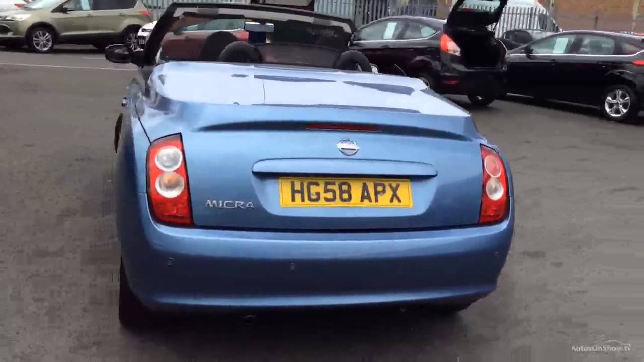 NISSAN MICRA ACENTA CC BLUE 2008 - YouTube
