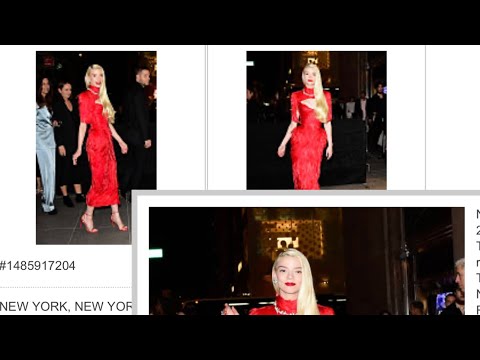 Anya Taylor Joy arrives at Tiffany store in NYC in a reddress #trending #fashion #tiffany #exclusive