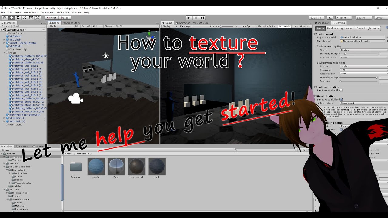 How to make materials for VRChat worlds? VRChat World Tutorial #2 - YouTube