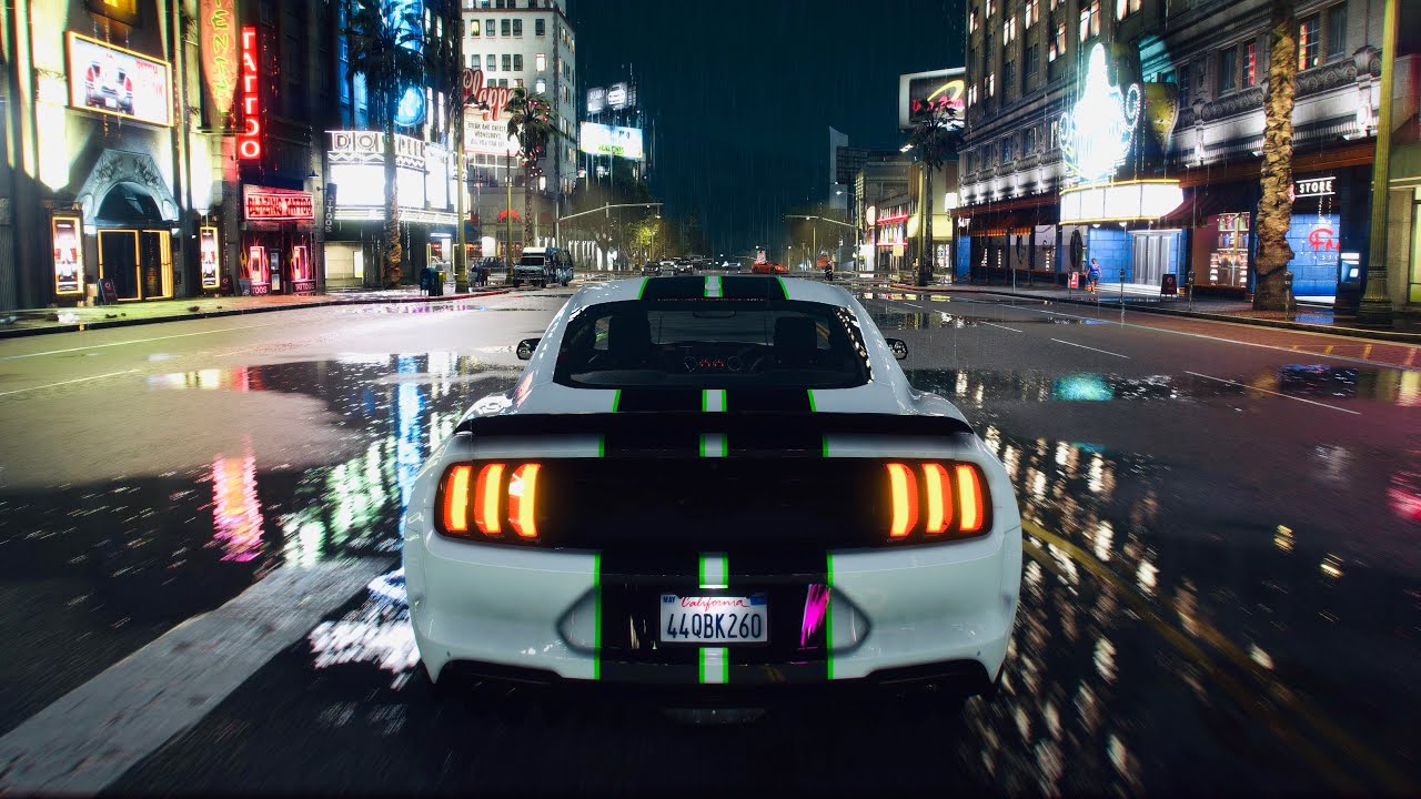 Grand Theft Auto 5 4K Ultra Graphics Gameplay | 2020 Ford Mustang | GTA ...