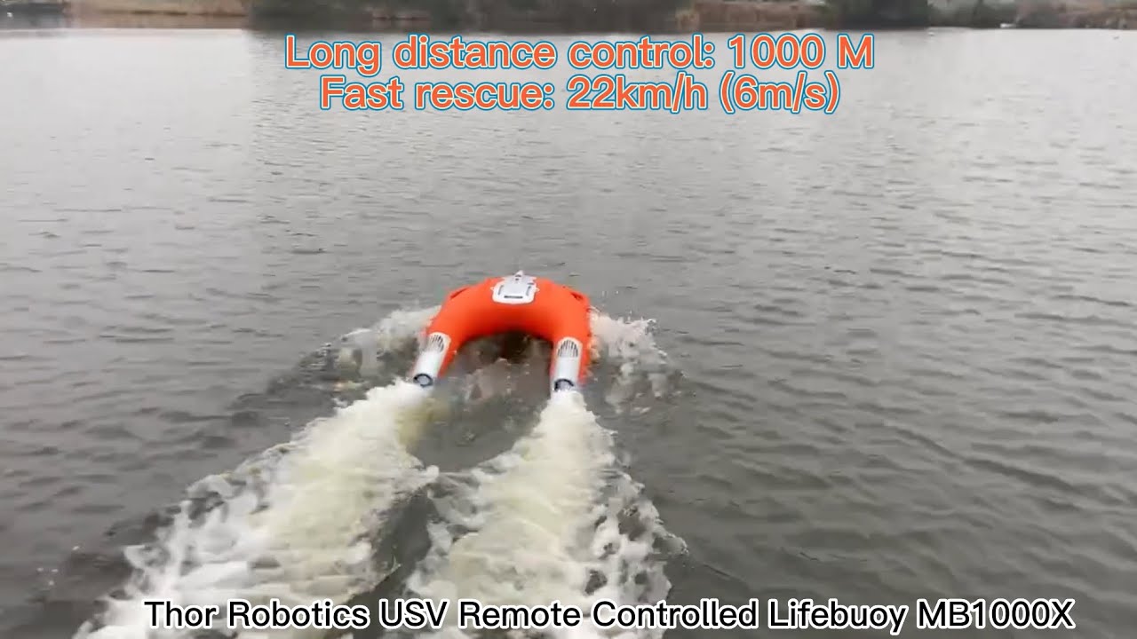 Thor Robotics USV Remote Controlled Lifebuoy Unmanned Surface Rescue ...