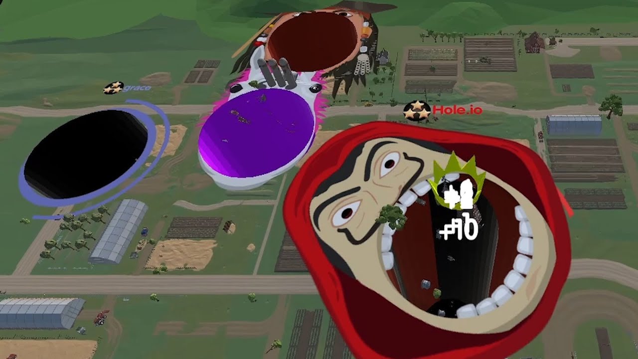 Hole.io Map Control: 100.00% - Time Mode Big Hole WORLD RECORD - YouTube