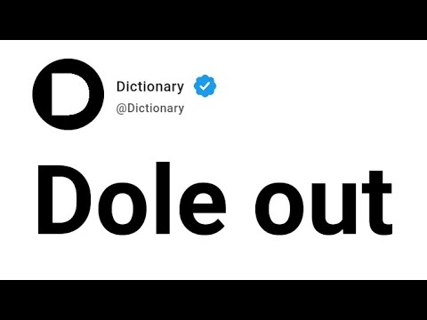 Dole out Meaning In English - YouTube