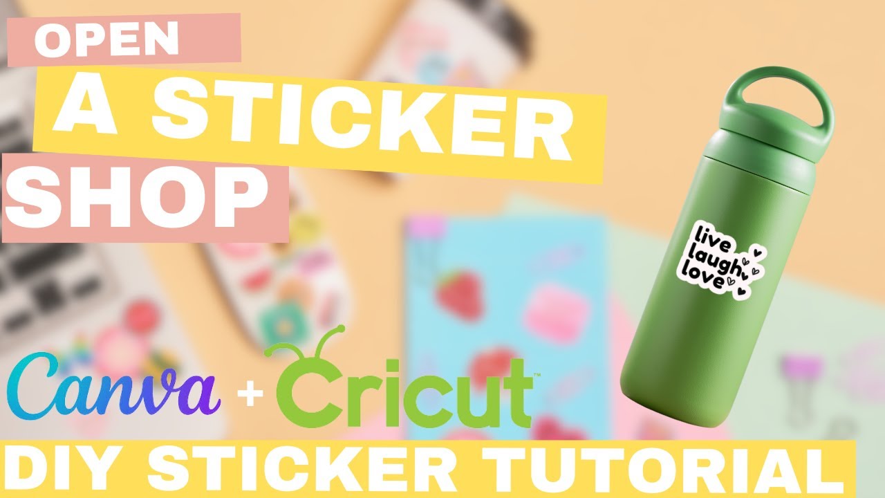 How to Make Stickers on Canva | Canva to Cricut Stickers | Open a ...