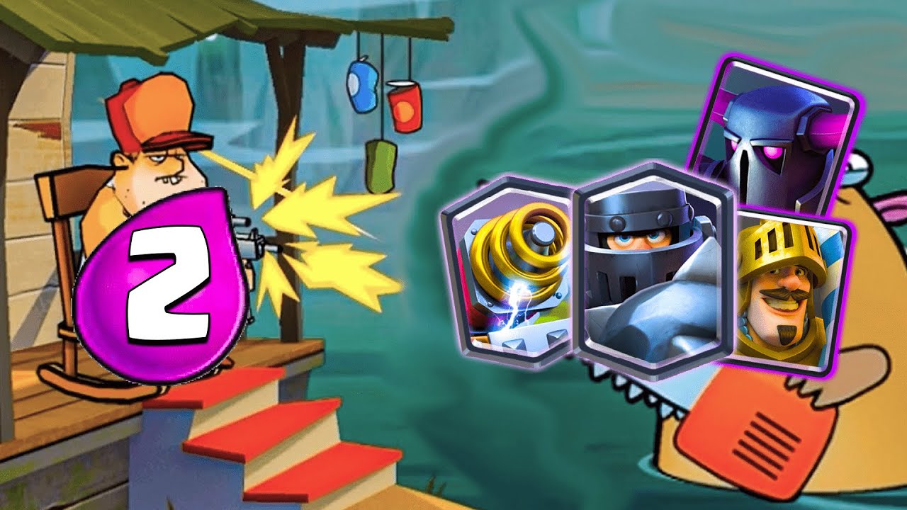 2 Elixir Card for HIGH Elixir Card - Clash Royale - YouTube