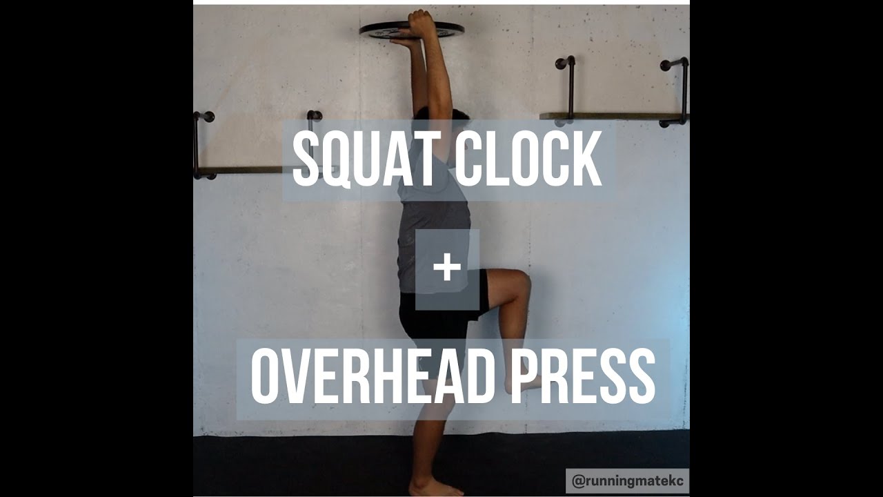 Squat Clock to Overhead Press - YouTube