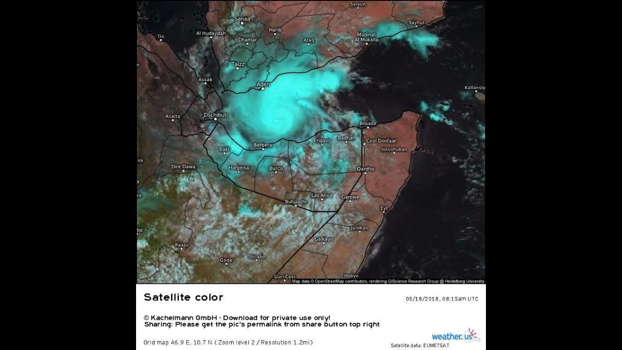 Tropical Cyclone Sagar (2018) - RGB Satellite Animation - YouTube
