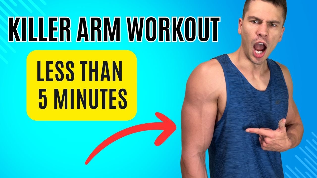 Killer Arm Workout in Under 5 Minutes (This Blew My Arms Up) - YouTube