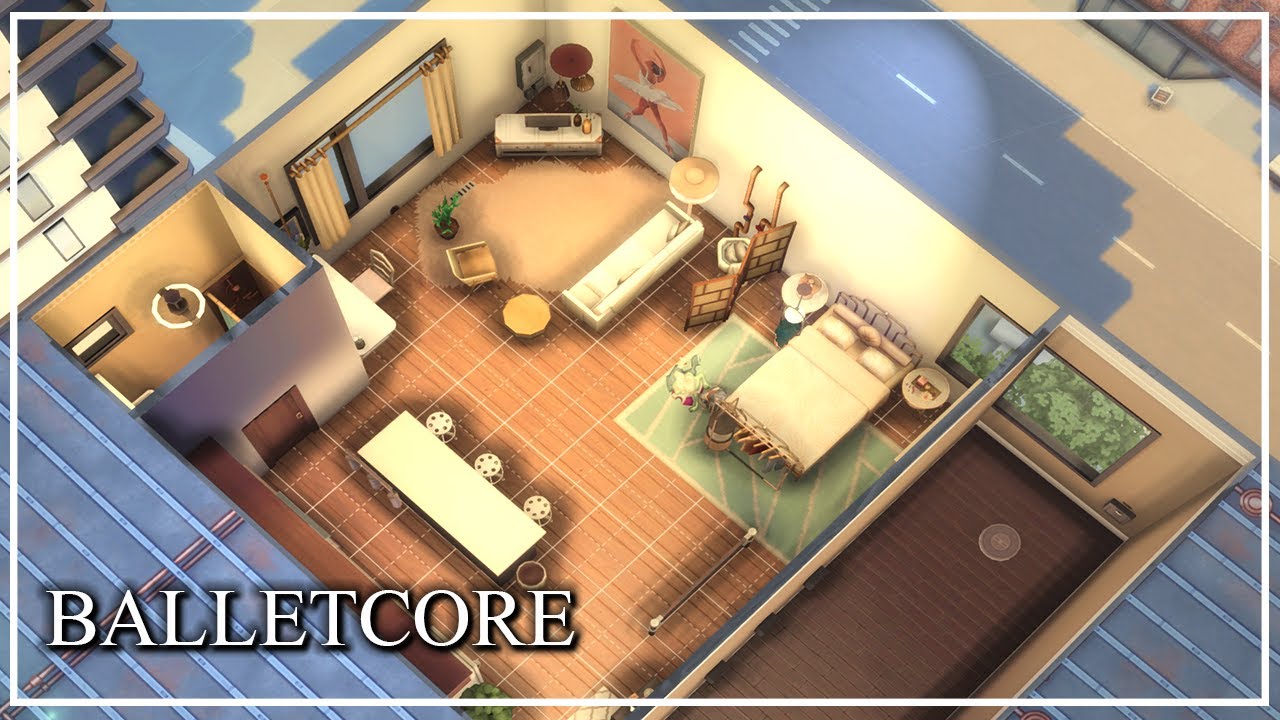 Balletcore Aesthetic | Sims 4 - Speed Build - YouTube